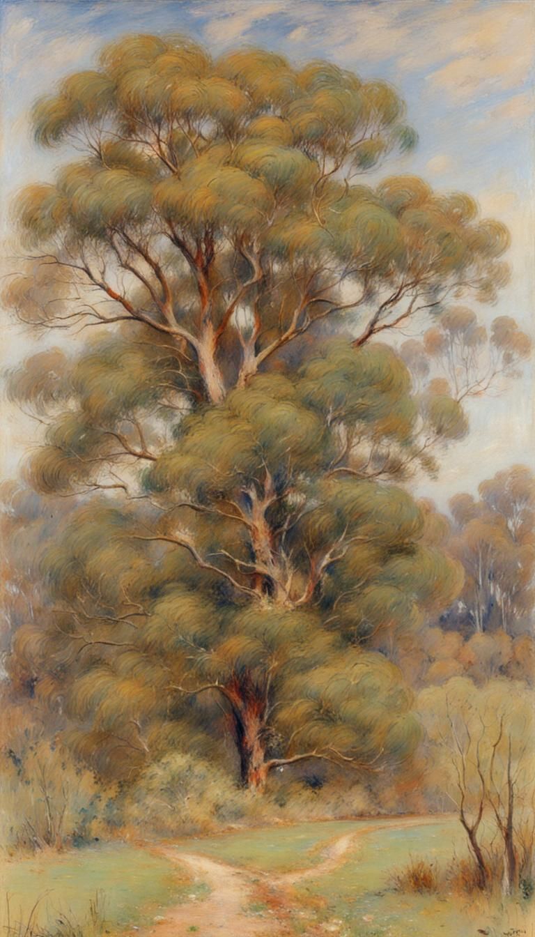Tree by Frederick McCubbin - AI Generated Artwork - NightCafe Creator