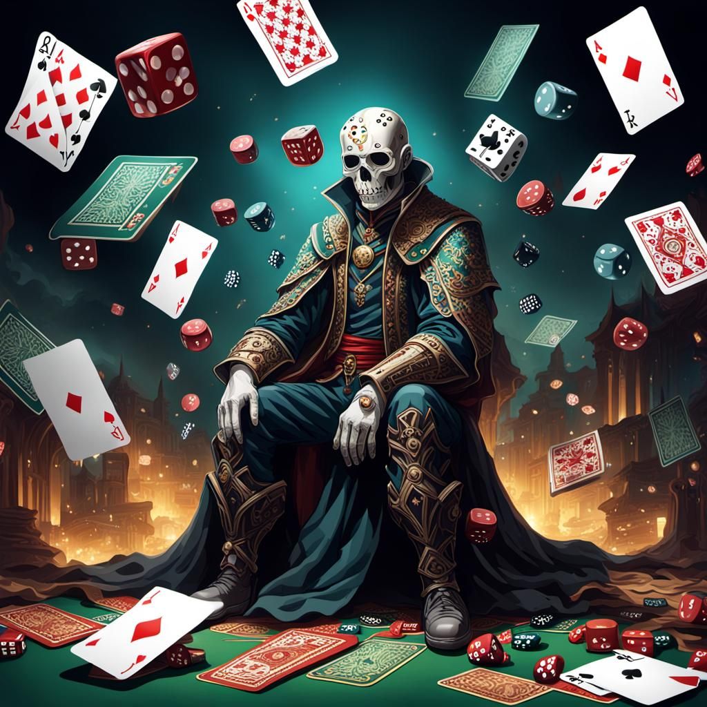 humanisation of one Random Omnipotent Being, dices, cards, gambling ...