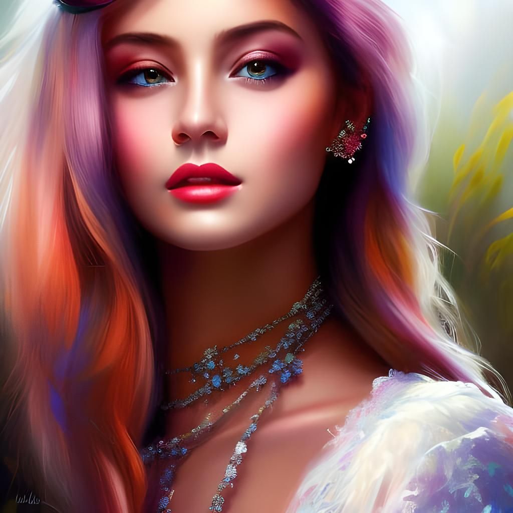 Pretty Woman #0642 - AI Generated Artwork - NightCafe Creator