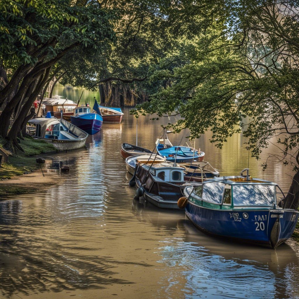 Canel Boats - AI Generated Artwork - NightCafe Creator