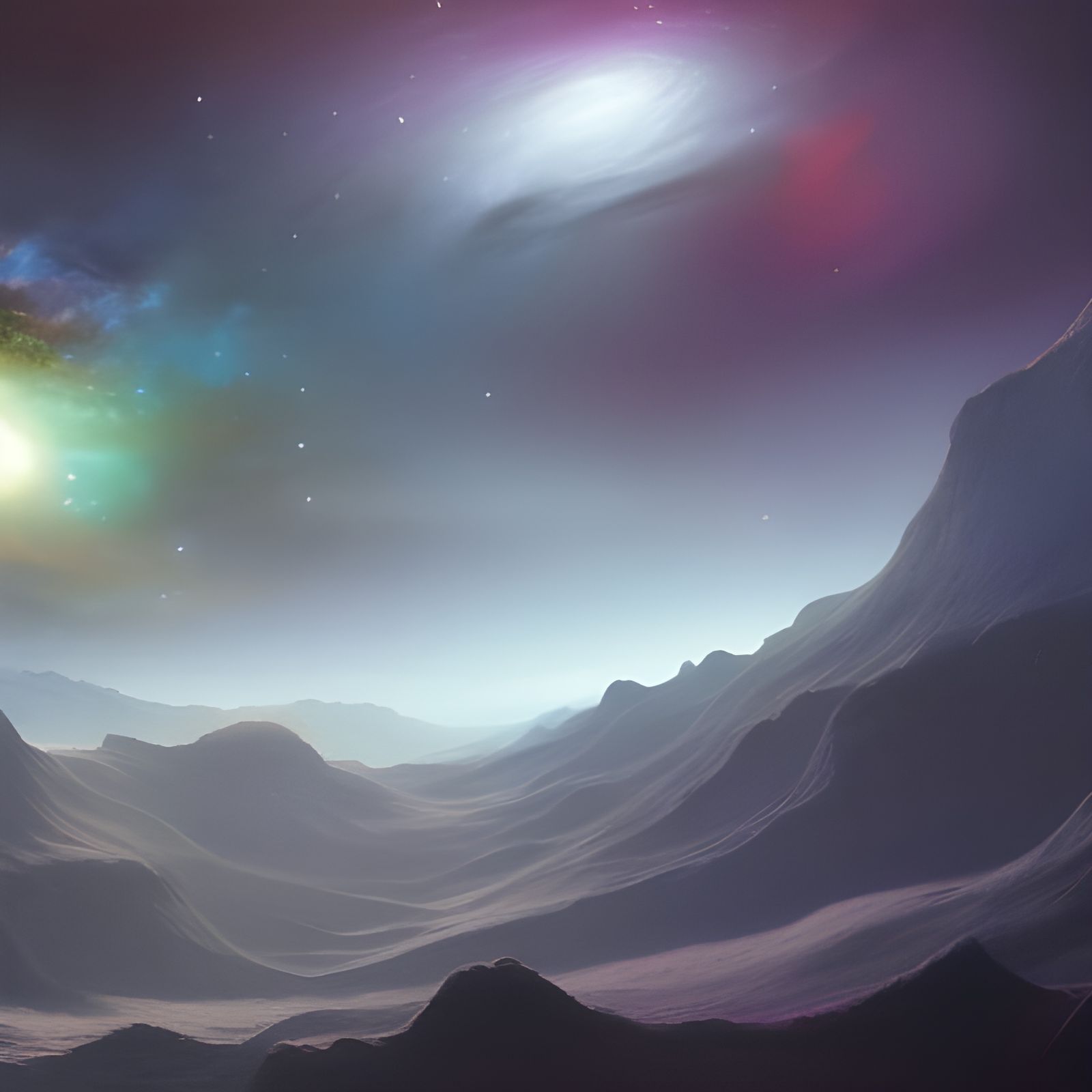 view from an alien world - AI Generated Artwork - NightCafe Creator