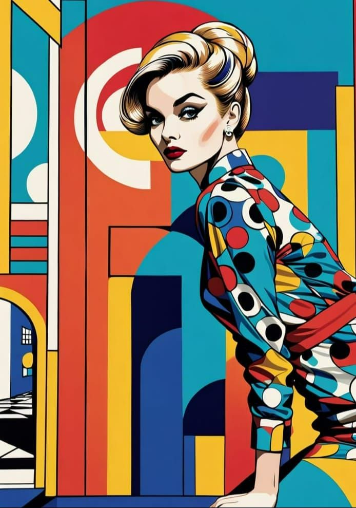 Patsy - Retro London Fashionista in Pop Art Style
