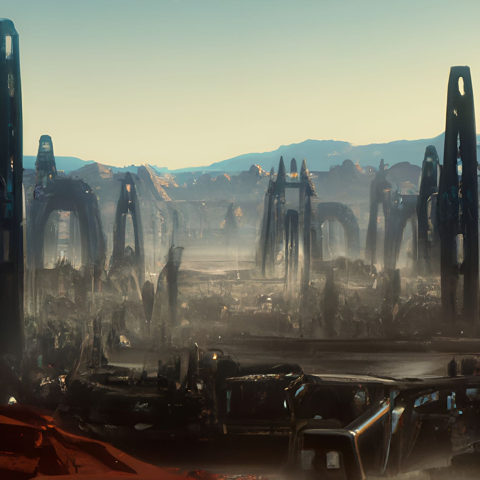 Ancient Martian Civilization - AI Generated Artwork - NightCafe Creator