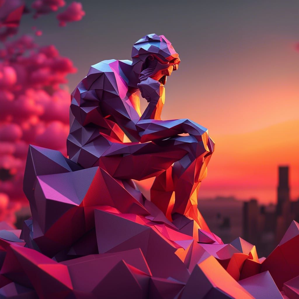 The Thinker - AI Generated Artwork - NightCafe Creator