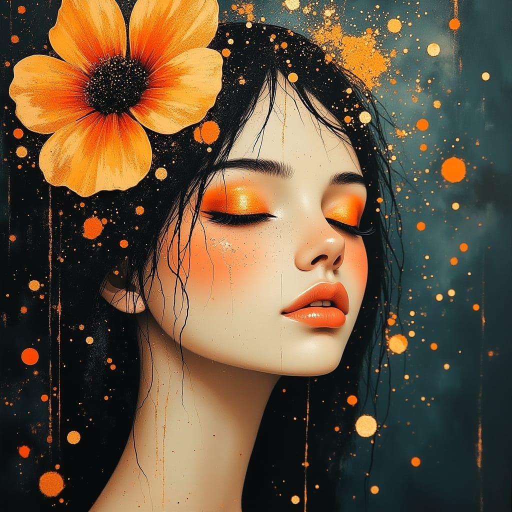Pollen - Surreal Goddess Surrounded by Blooming Flowers in ...