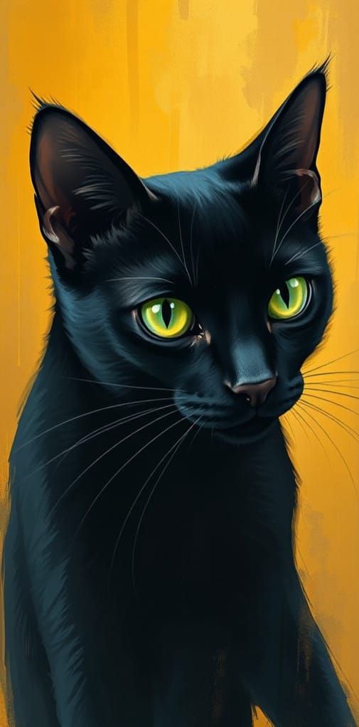 Cute Catty 😻 - Whimsical Cat Silhouettes in Shadowy Ambianc...