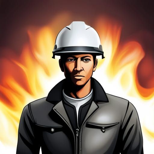 Firefighter #4 - AI Generated Artwork - NightCafe Creator