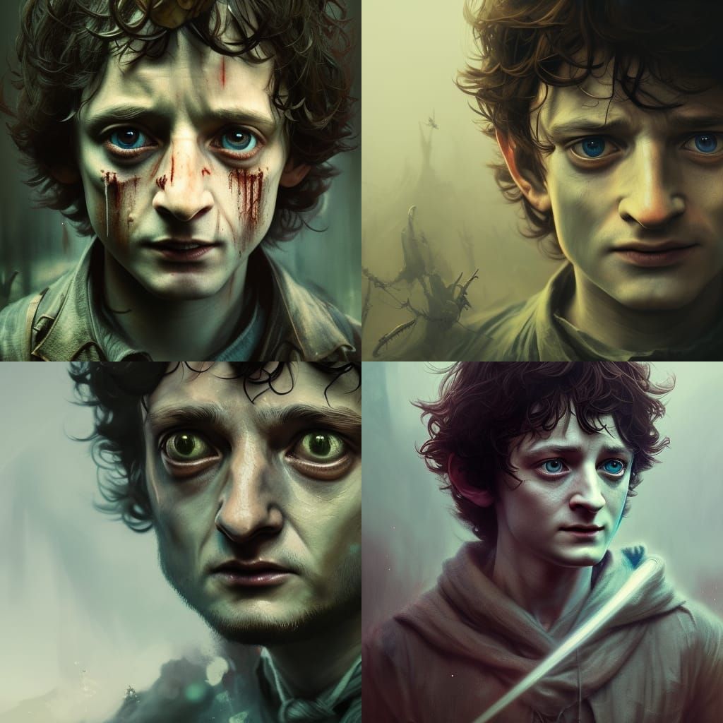Evil Frodo - AI Generated Artwork - NightCafe Creator