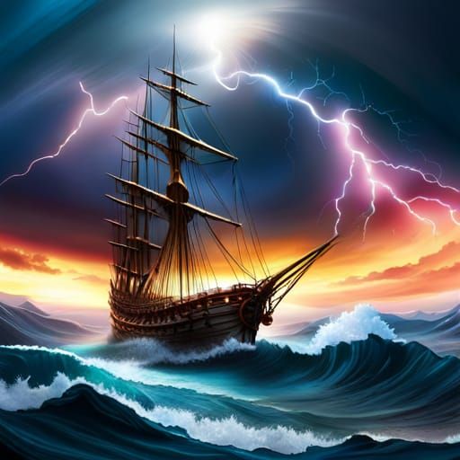 The Vortex Storm v4 - AI Generated Artwork - NightCafe Creator