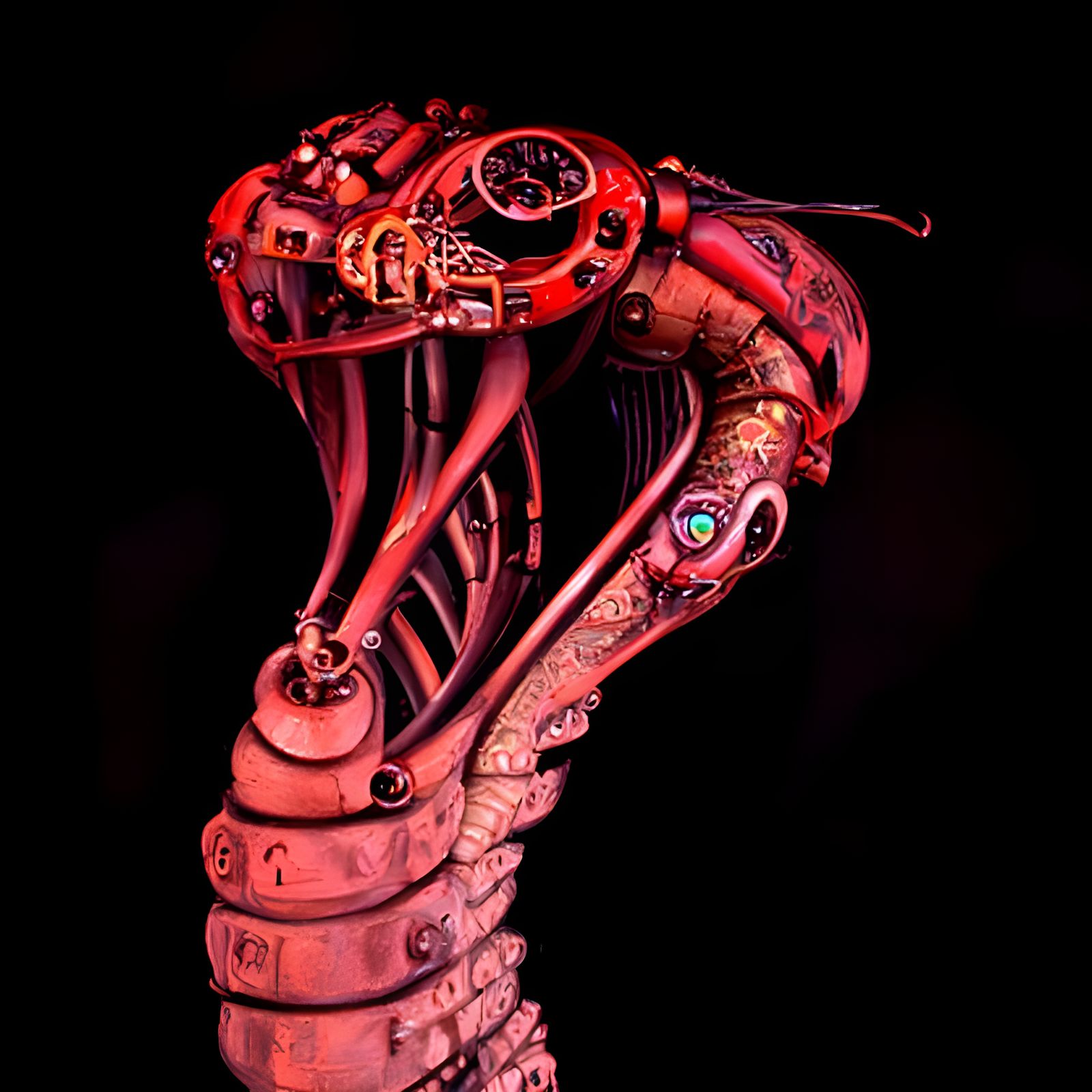 Clockwork Cobra - AI Generated Artwork - NightCafe Creator