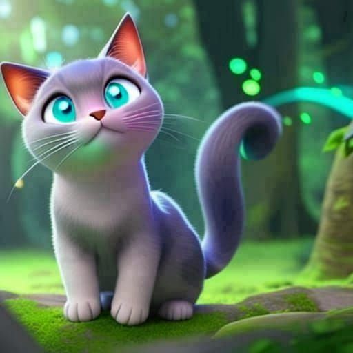 Cute Cat - AI Generated Artwork - NightCafe Creator