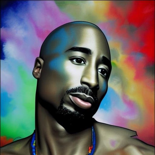 Tupac vaping - AI Generated Artwork - NightCafe Creator
