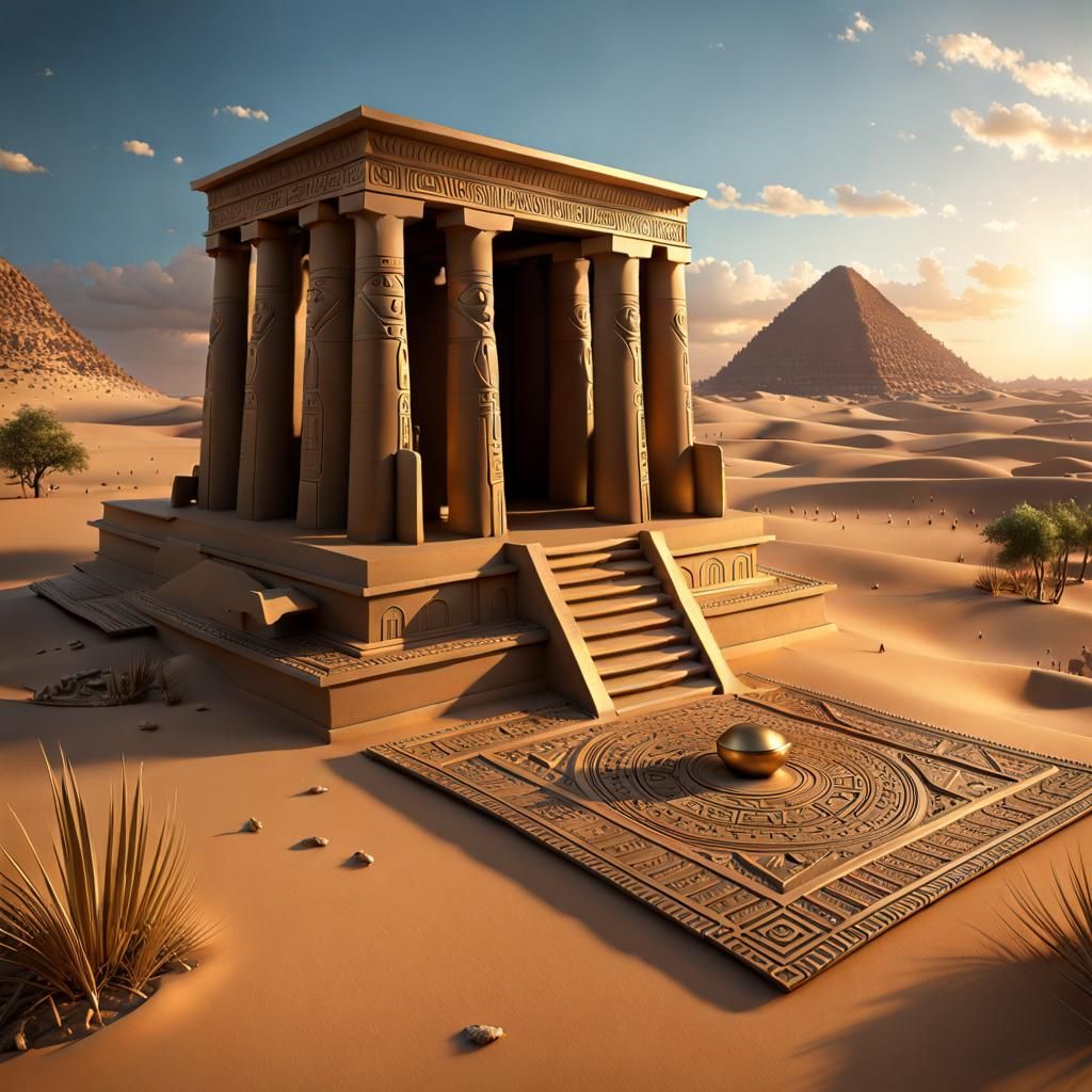 Lost Temple of Geb - AI Generated Artwork - NightCafe Creator