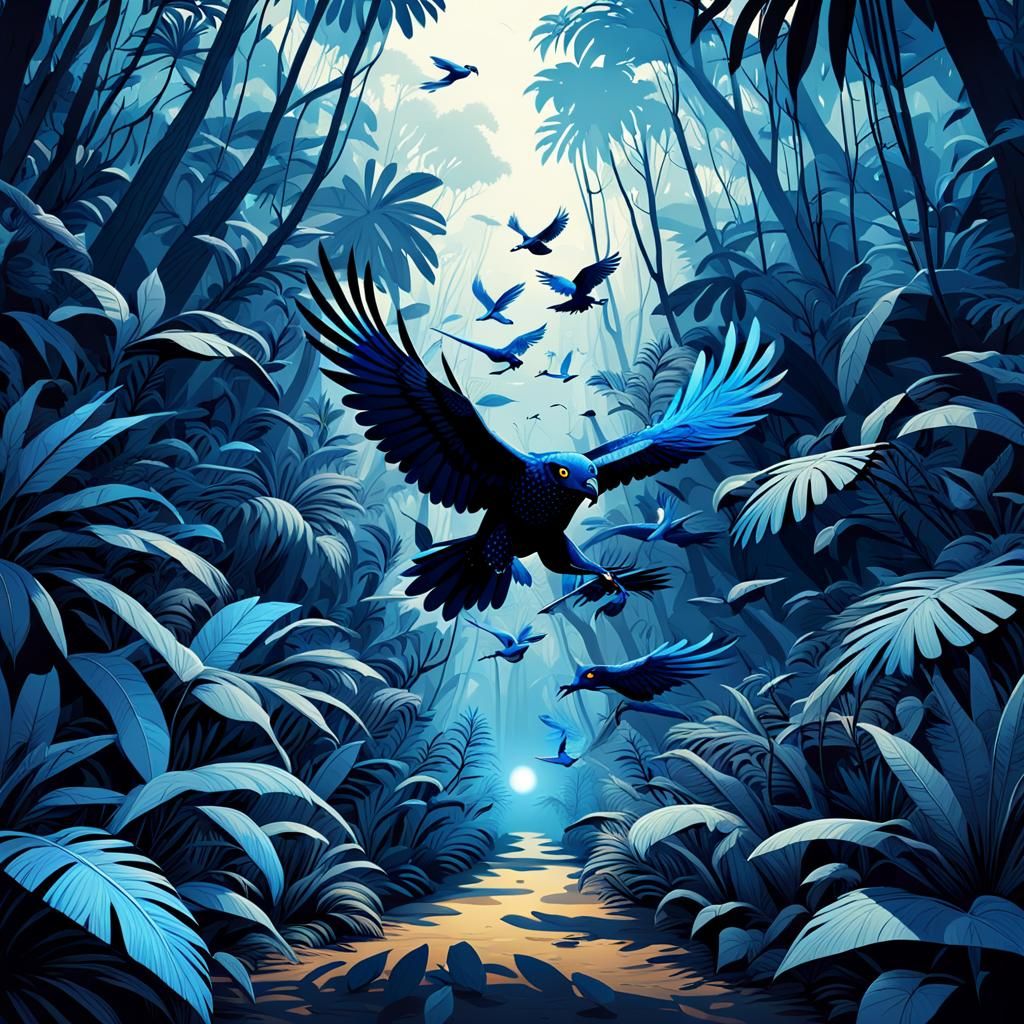 Boy that's a lot of blue - AI Generated Artwork - NightCafe Creator