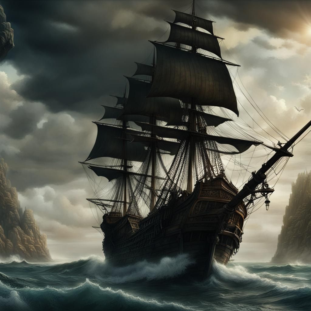Pirate Ship - AI Generated Artwork - NightCafe Creator