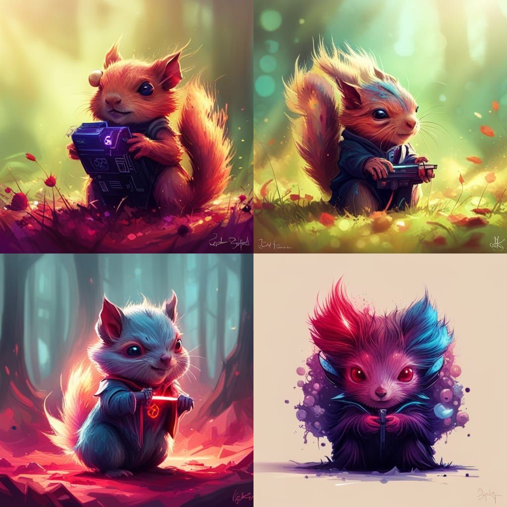 sith lord squirrel - AI Generated Artwork - NightCafe Creator