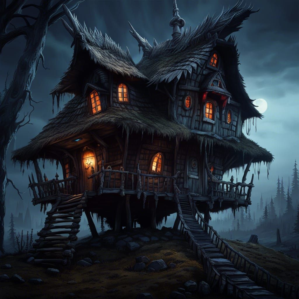 Spooky Hut - AI Generated Artwork - NightCafe Creator