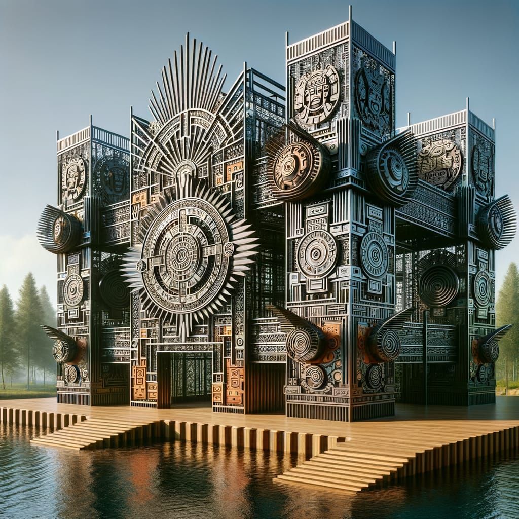 Aztec Steel - AI Generated Artwork - NightCafe Creator