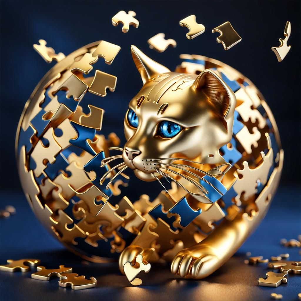 Dissolving Cat - AI Generated Artwork - NightCafe Creator