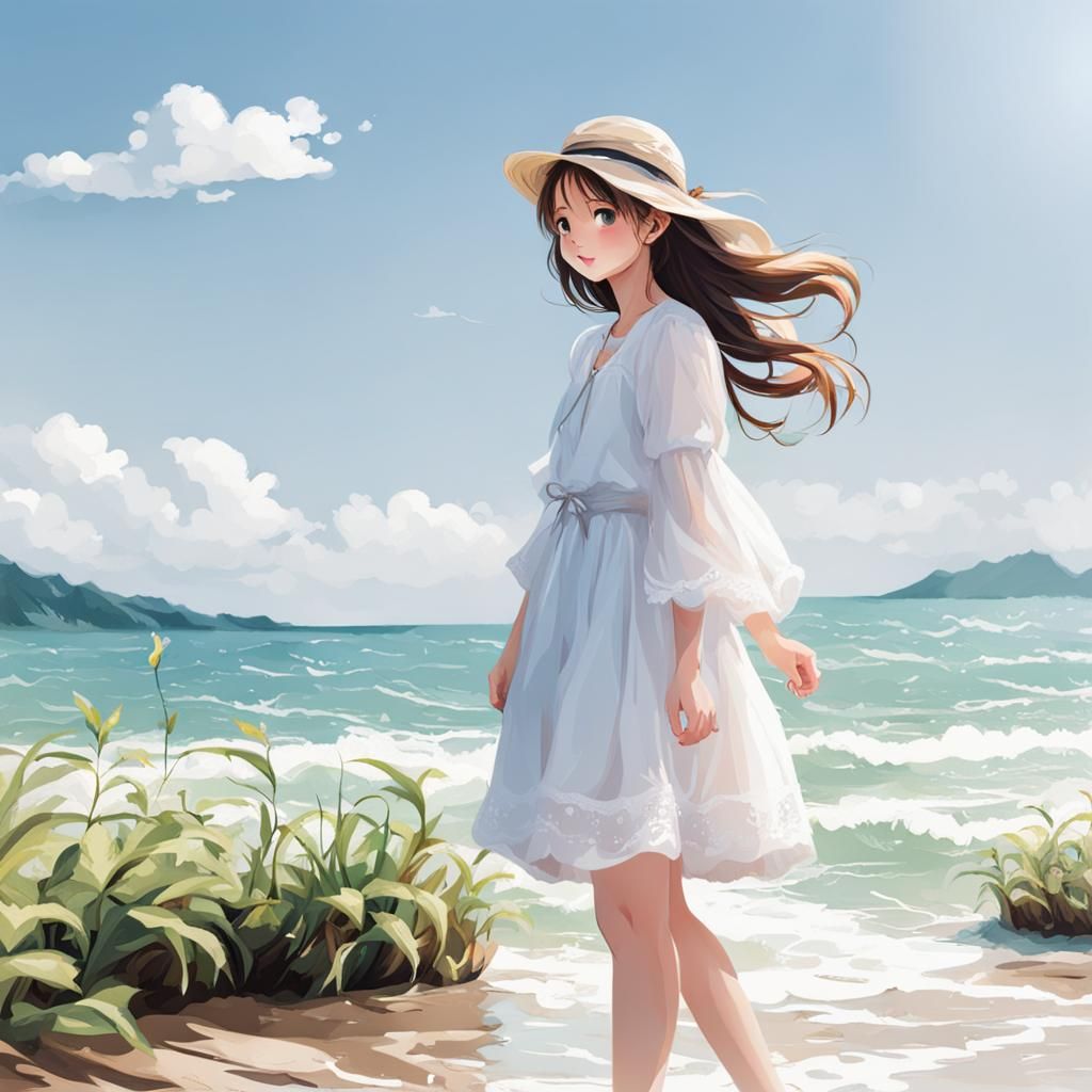 Discovering seashells! - AI Generated Artwork - NightCafe Creator