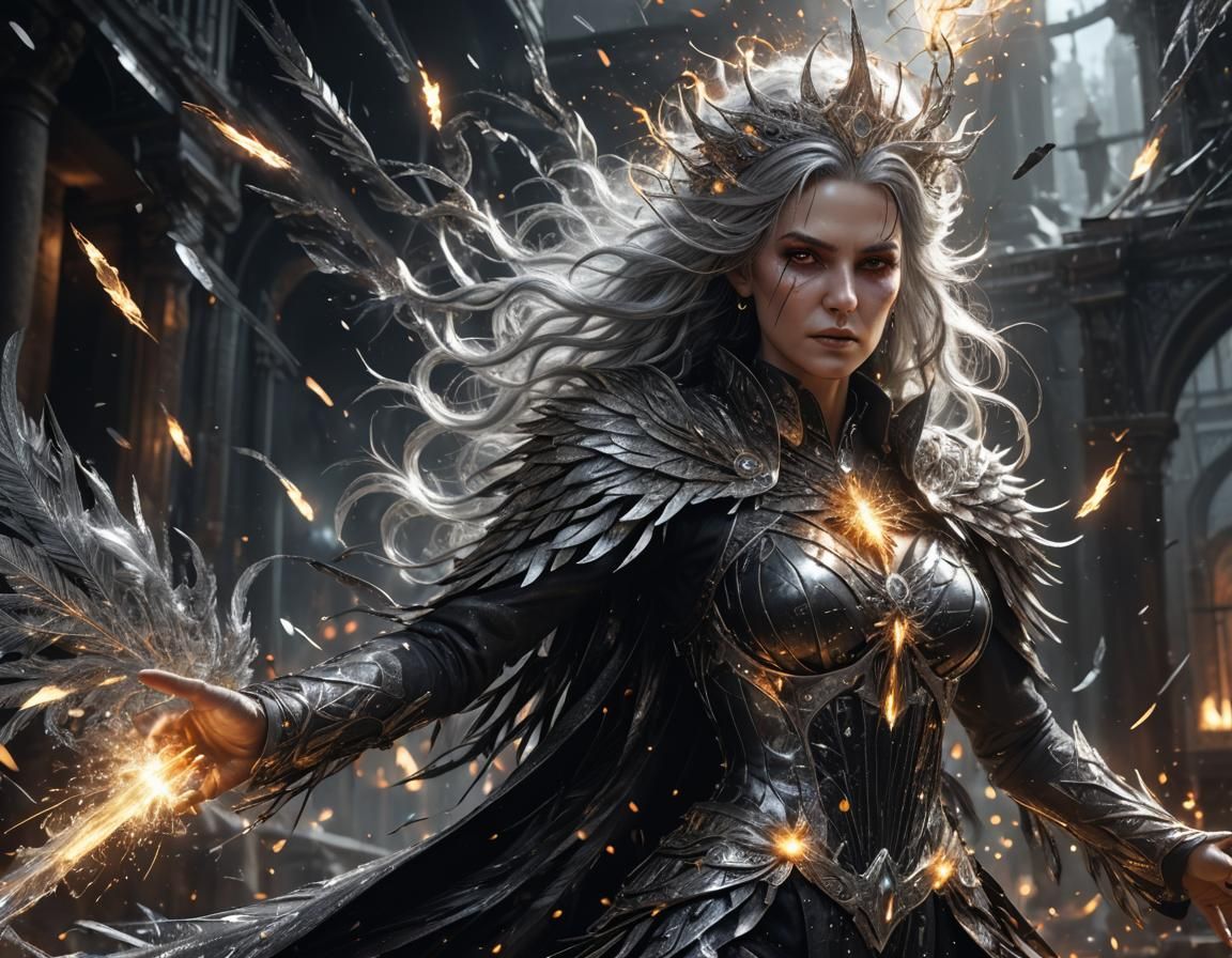 The Silver Witch of Viorella - AI Generated Artwork - NightCafe Creator