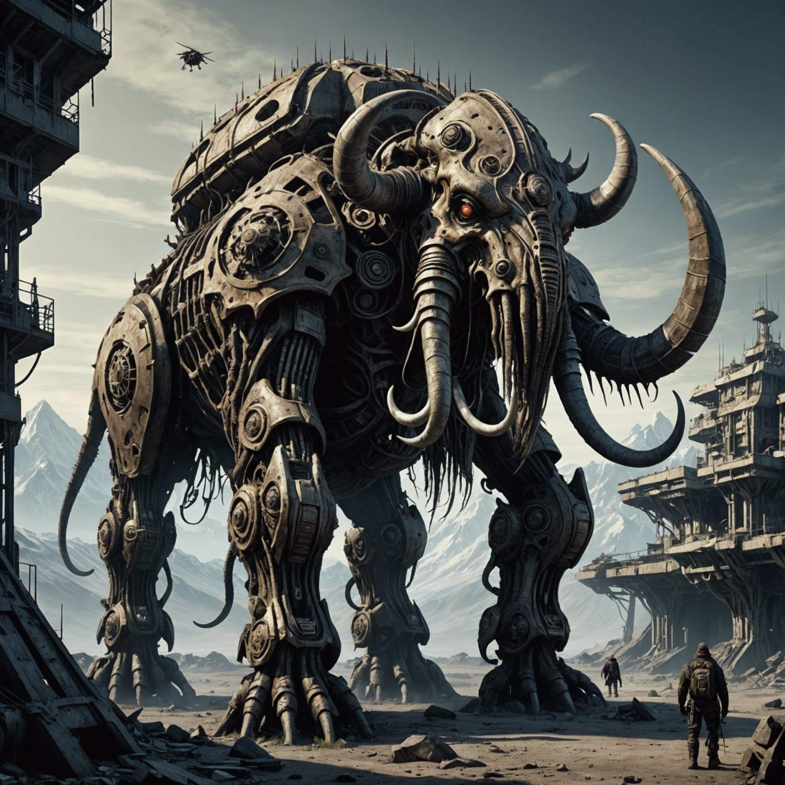 Autonomous Assault Auroch - AI Generated Artwork - NightCafe Creator