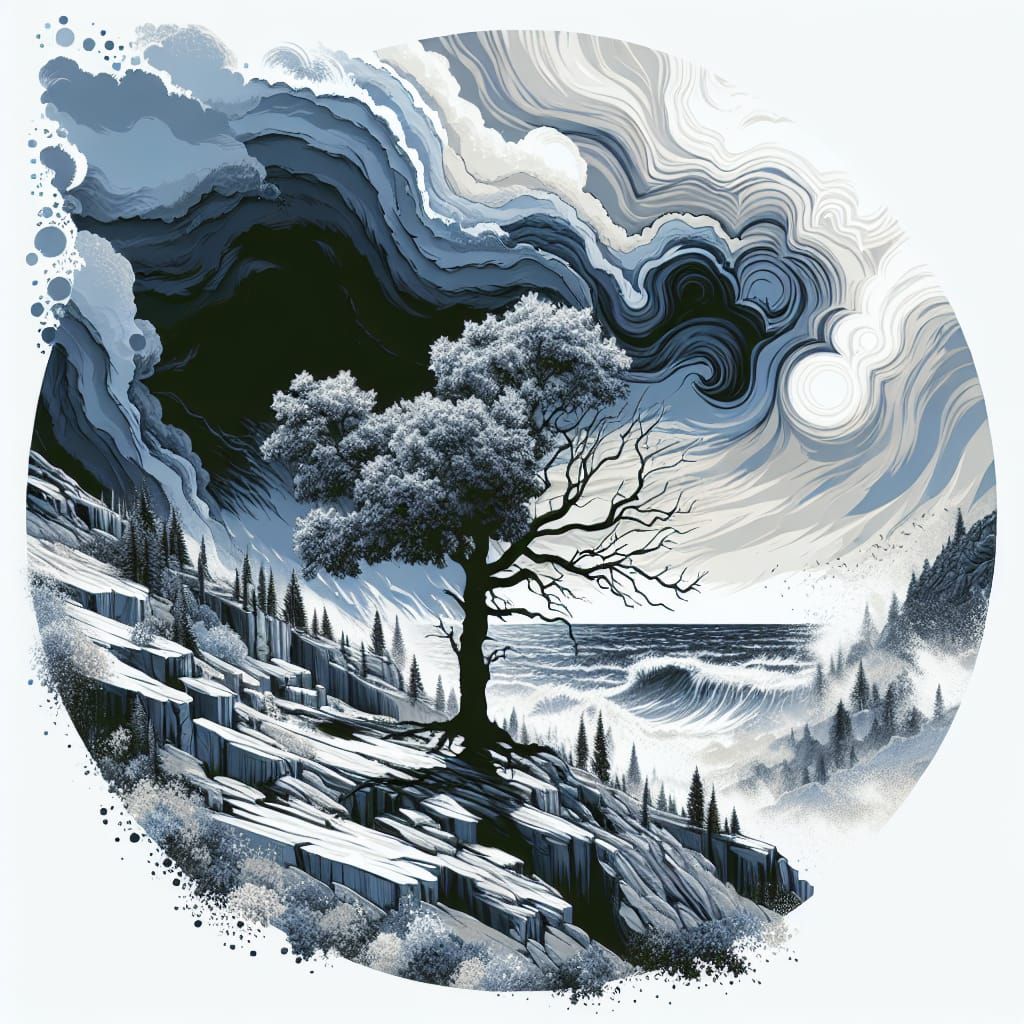 Sisu art - Finnish Spirit Embodied in a Majestic Winter Land...