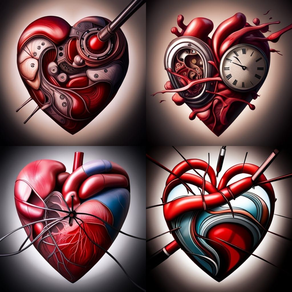 Ticking heart - AI Generated Artwork - NightCafe Creator
