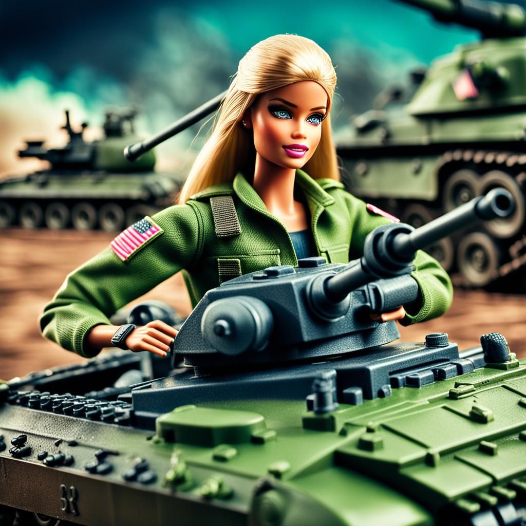 G.I. Barbie To The Rescue! - AI Generated Artwork - NightCafe Creator