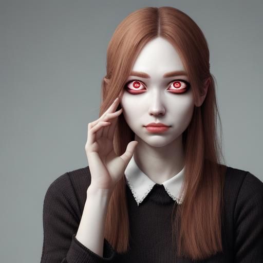 weird young lady - AI Generated Artwork - NightCafe Creator