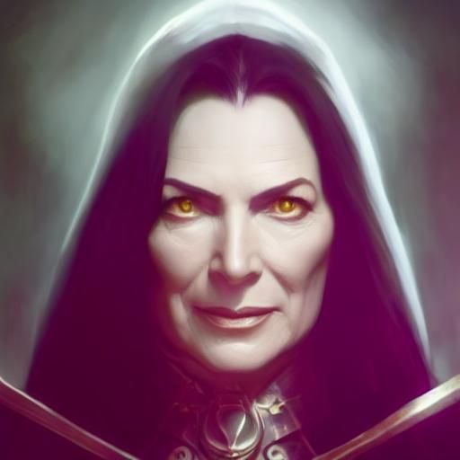 Sela Ward is a witch matron - AI Generated Artwork - NightCafe Creator