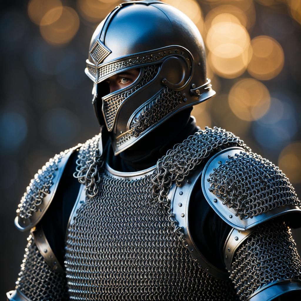 Chainmail armor - AI Generated Artwork - NightCafe Creator