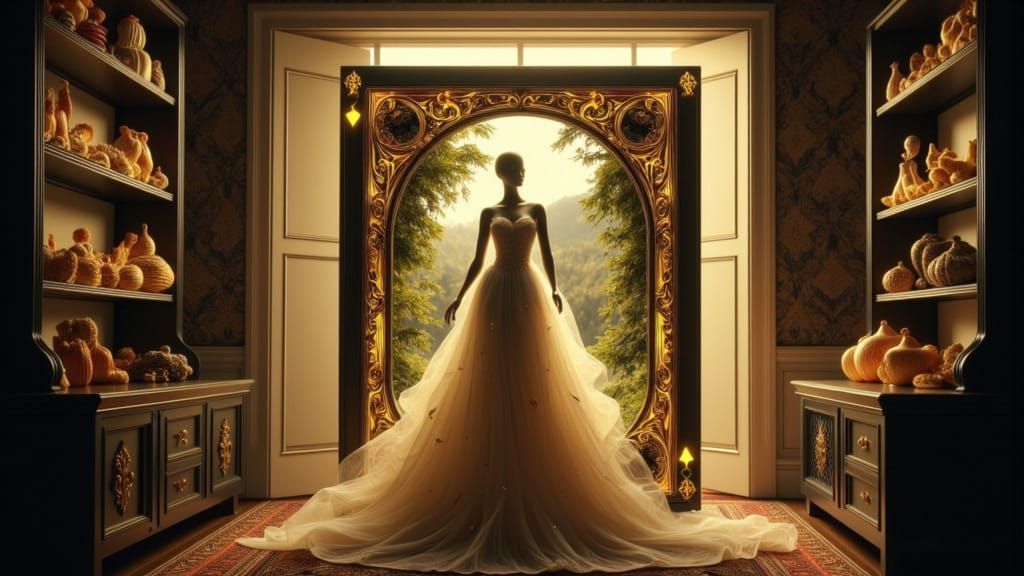 A Beautiful Mannequin Emerges from an Arcane Card ... - AI Art