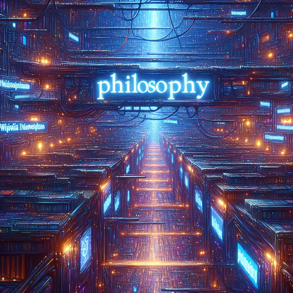 A cyber punk image depicting how all roads in Wikipedia lead to ...