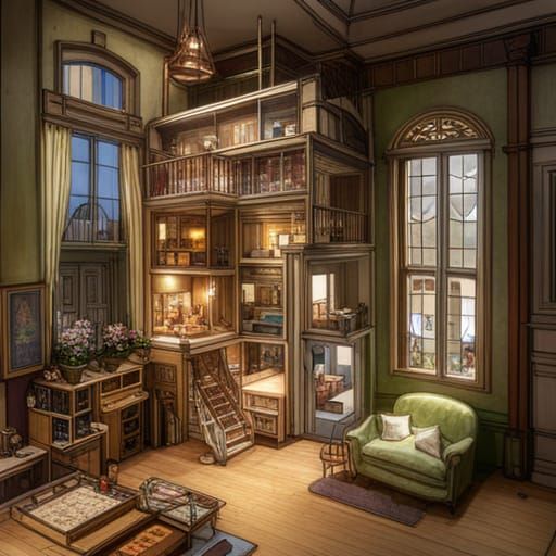 The Miniature House - AI Generated Artwork - NightCafe Creator