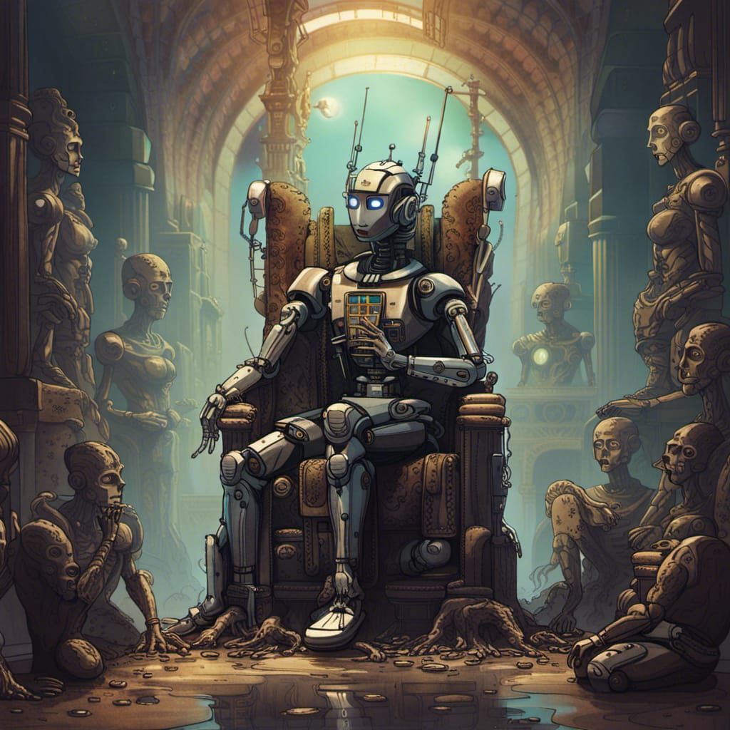 All Hail King Robot - AI Generated Artwork - NightCafe Creator