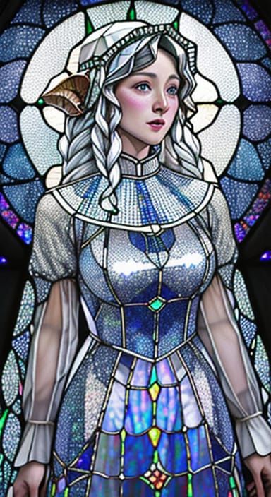 Little Bo Peep in Stained Glass - Little Bo Peep in Resplend...