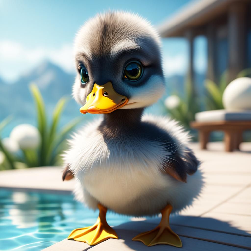 The Cute Duckling! - AI Generated Artwork - NightCafe Creator