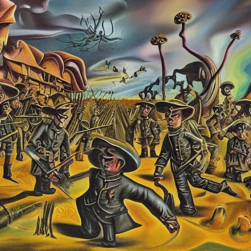 The Mushroom wars was very fungal, with exploding spores, sporangium ...