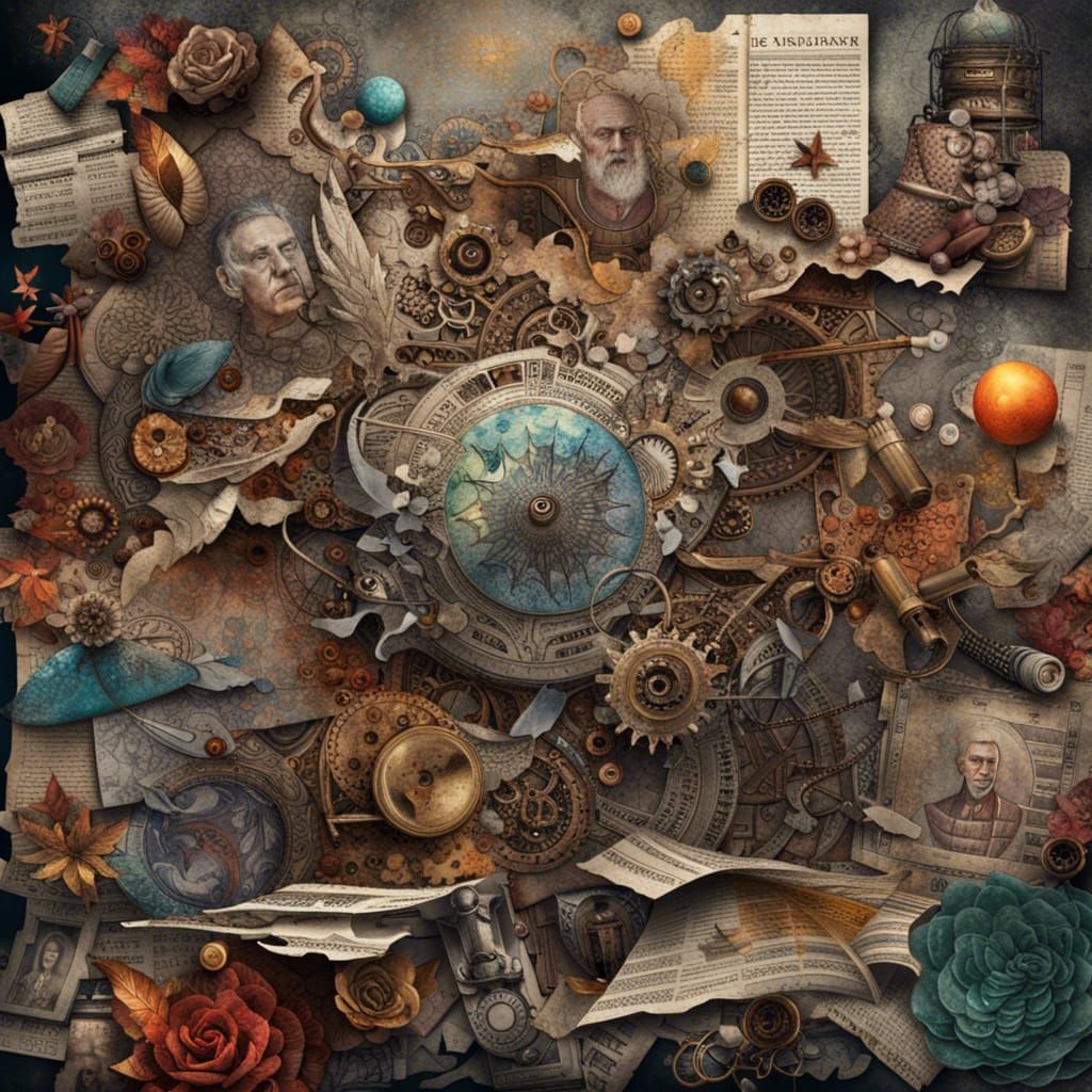 Collage Art Mix Media - AI Generated Artwork - NightCafe Creator