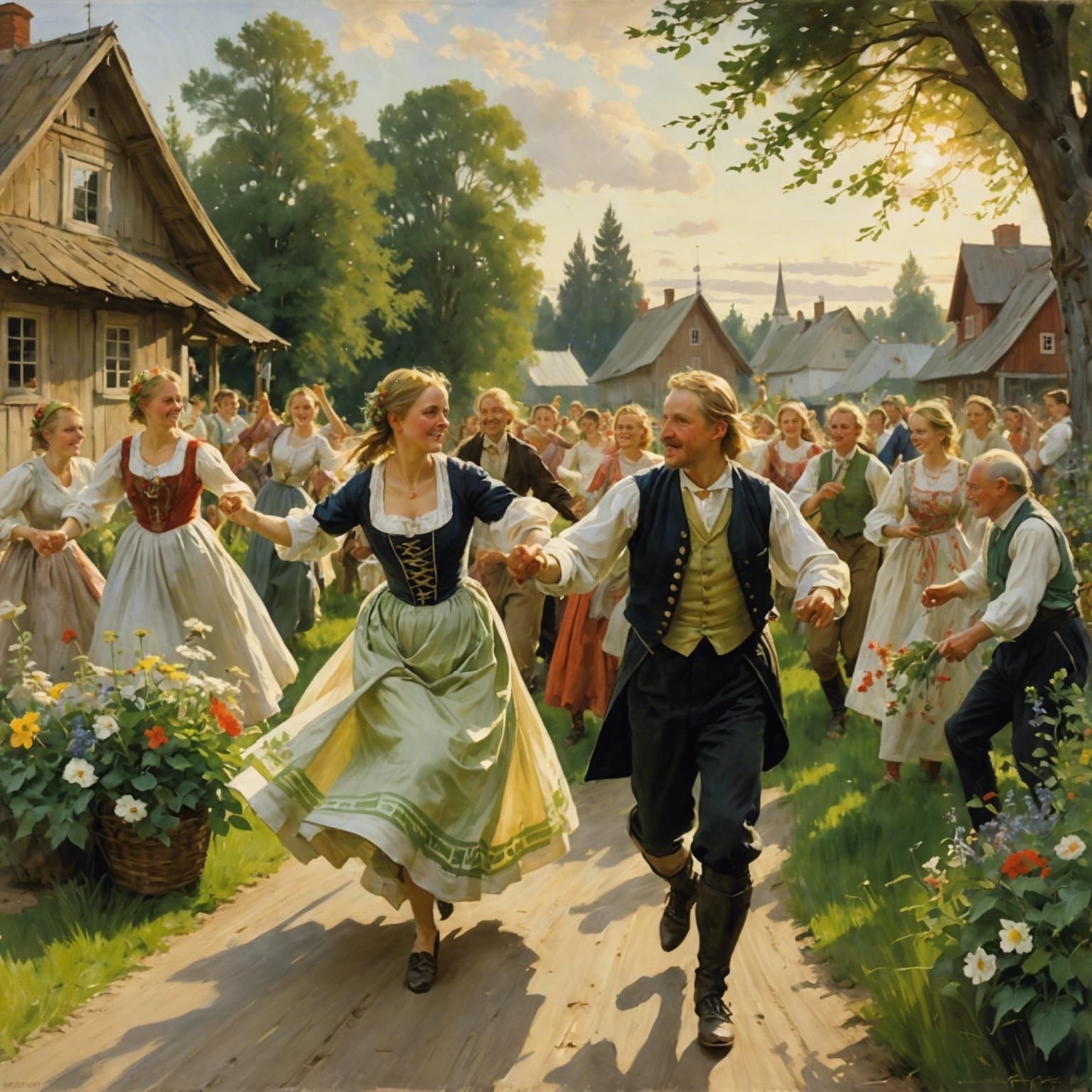 Midsummer's dance - AI Generated Artwork - NightCafe Creator