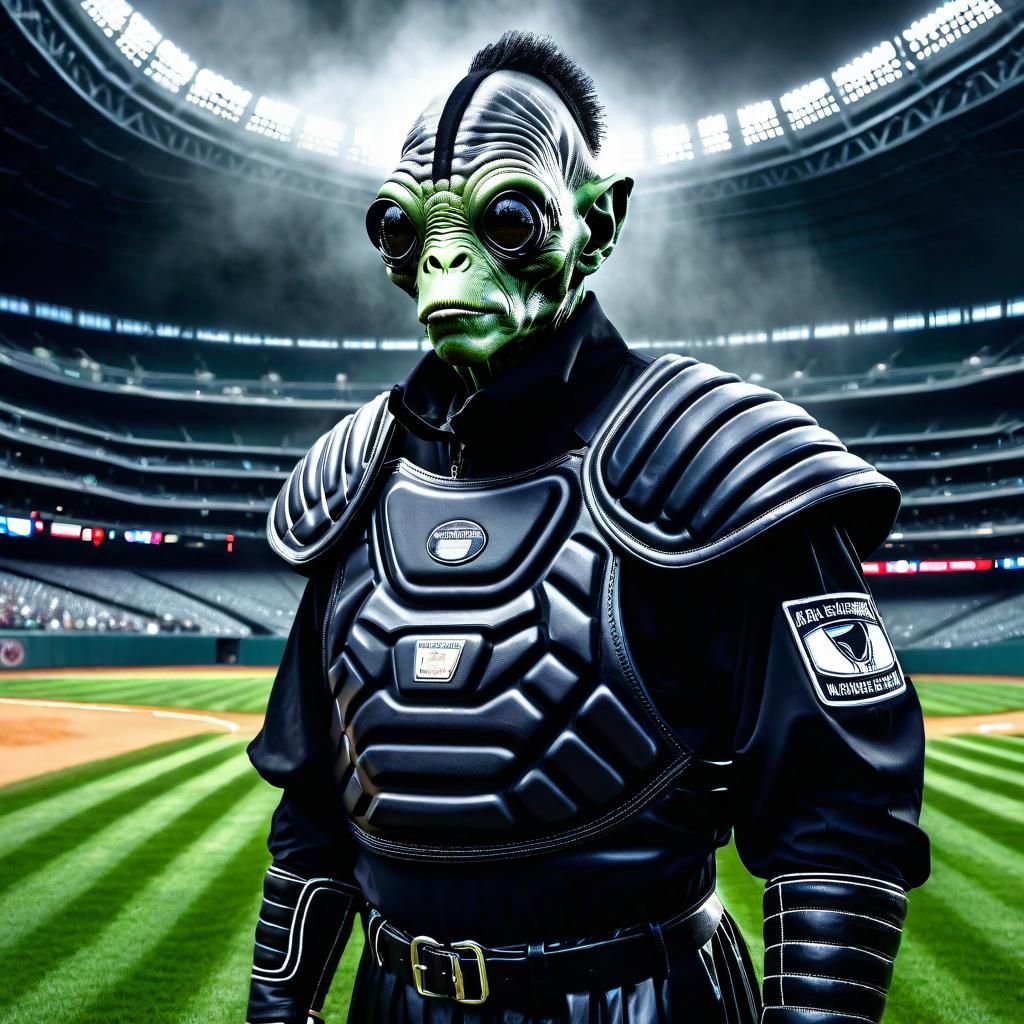Intergalactic Baseball Umpire - AI Generated Artwork - NightCafe Creator