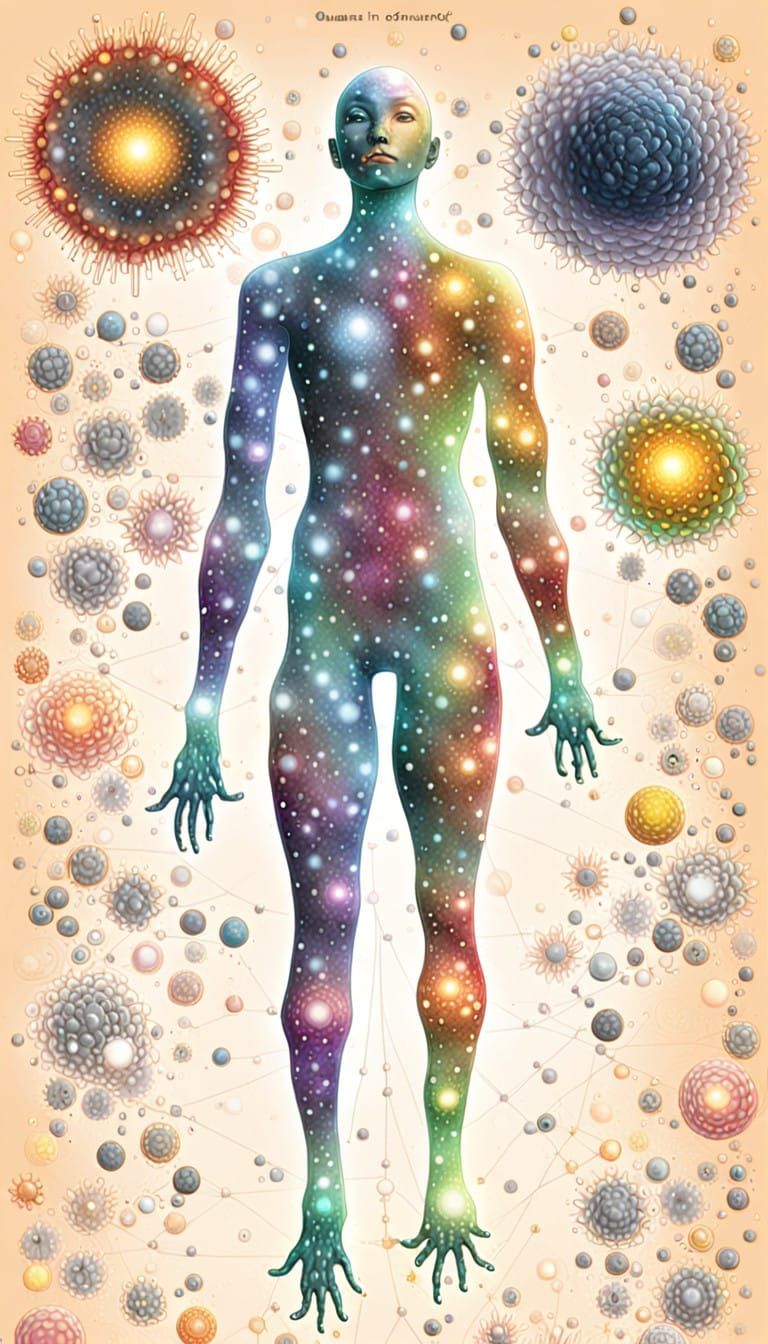 In a Quantum Universe of Vibrating Particles, What... - AI Art