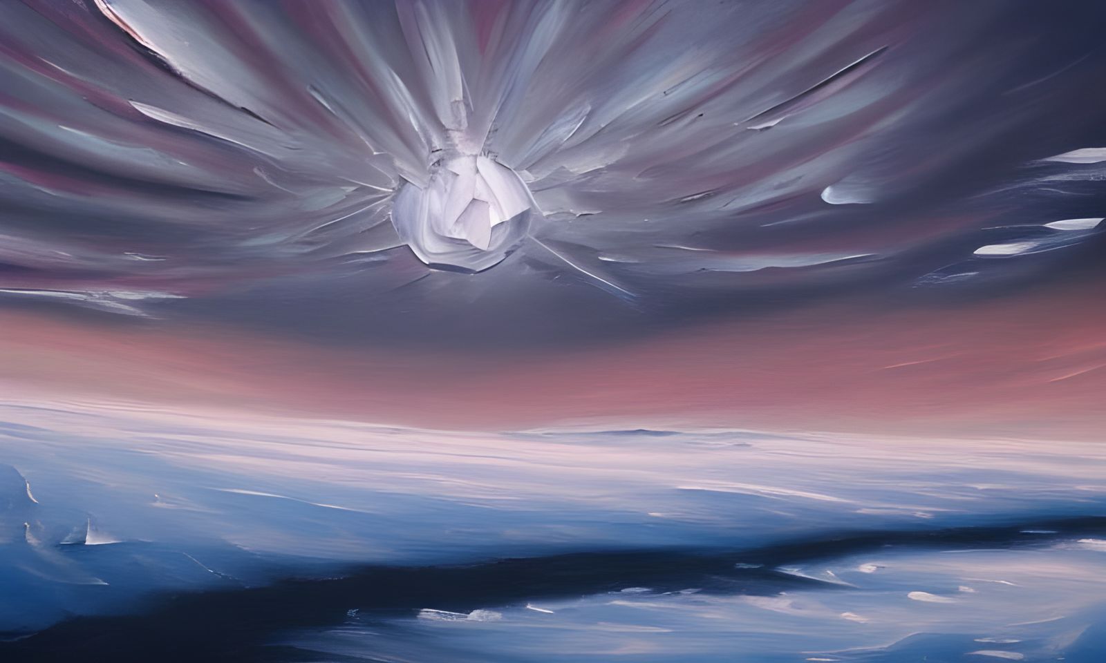 Planet of ice - AI Generated Artwork - NightCafe Creator