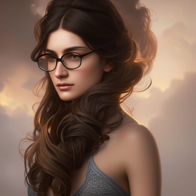 A Gorgeous Nerd - AI Generated Artwork - NightCafe Creator