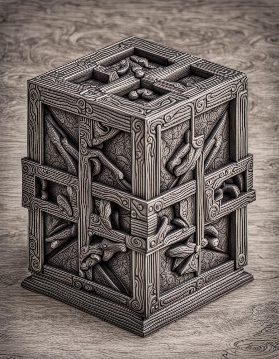 hyperdetailed puzzle box - AI Generated Artwork - NightCafe Creator