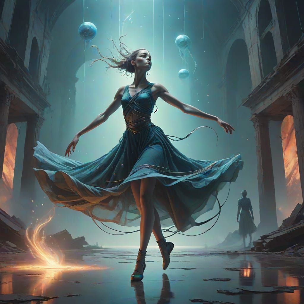 Ethereal Goddess of the Liminal Realm - AI Art