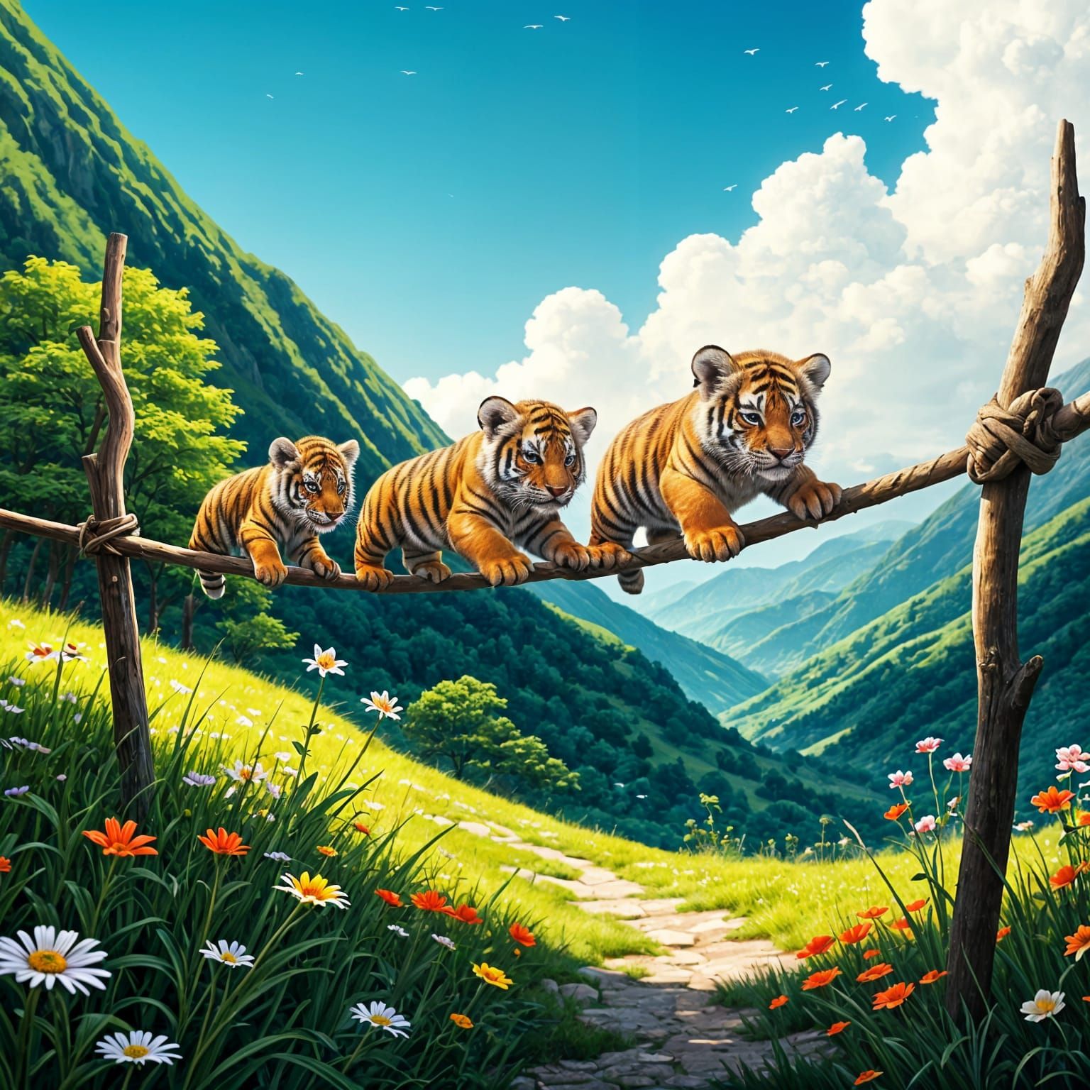 The Tibetan Tightrope - Tibetan Tigers Tightrope Act