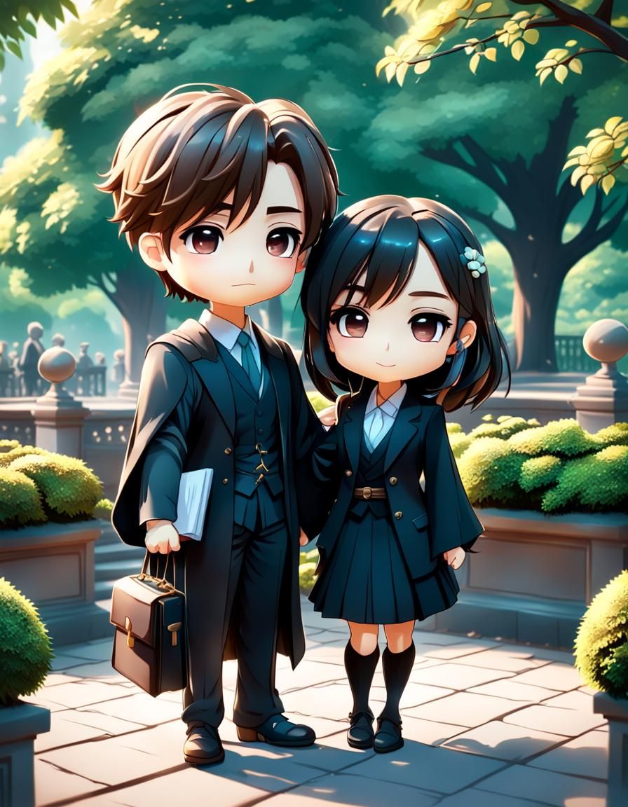 Chibi Boy work as Judge and Lawyer at Court - AI Generated Artwork ...