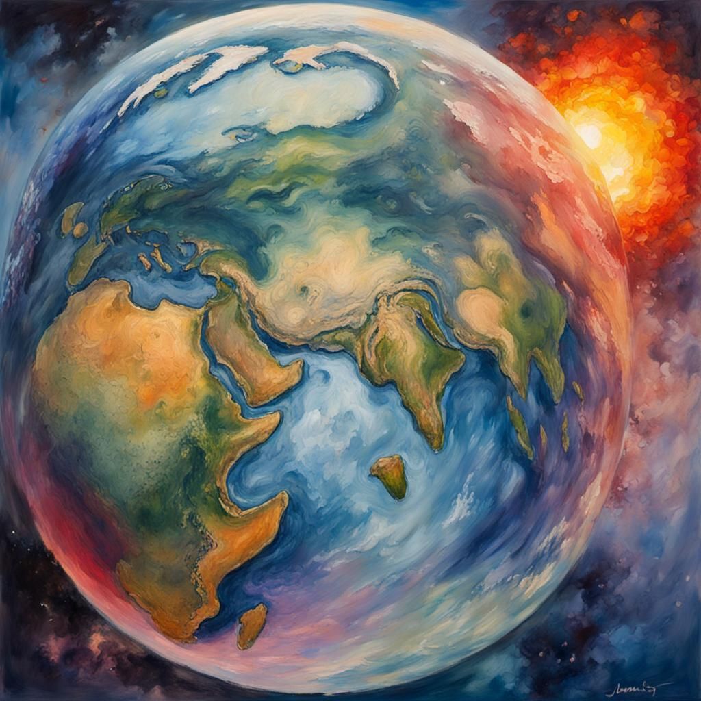 Mesmerizing Earth 🌍 Serene masterpiece 🎨 - AI Generated Artwork ...